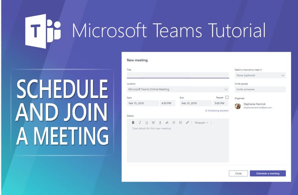 Video And Steps Microsoft Teams How To Schedule And Join A Meeting